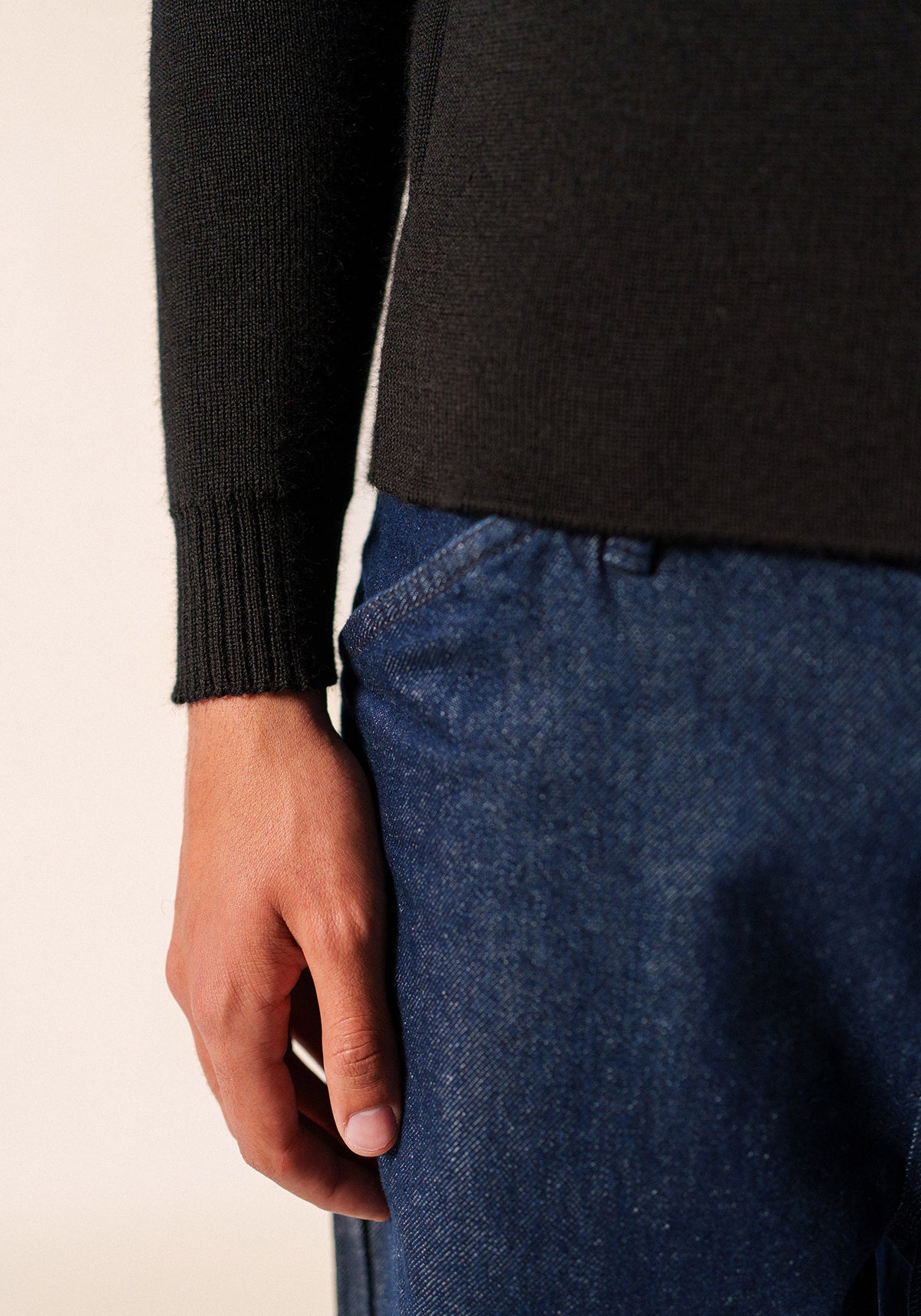 Pull marin uni Matelot coupe ajustée, en pure laine vierge | SAINT ...